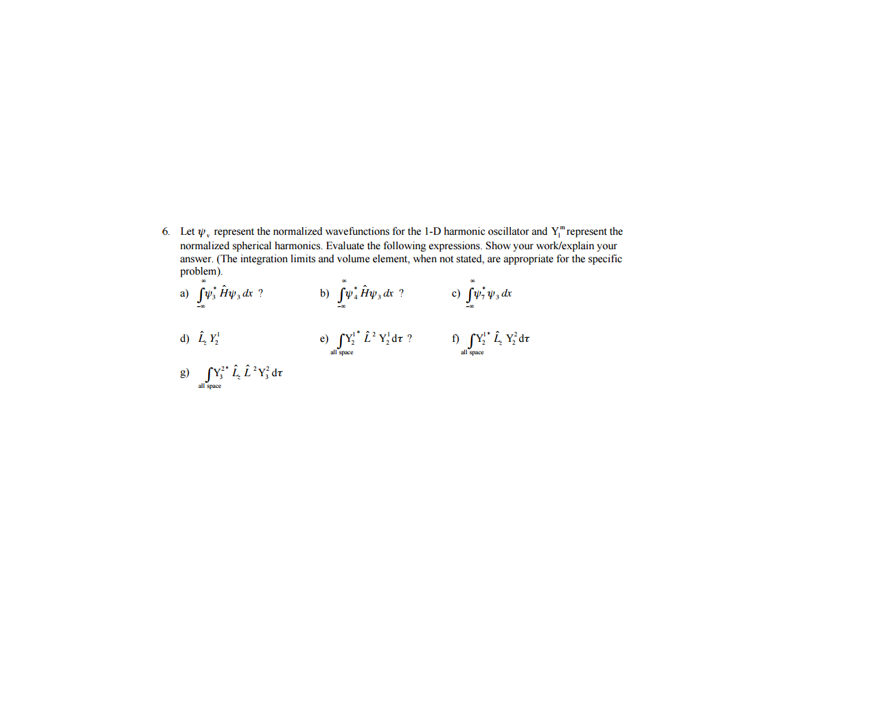 Let psi_v represent the normalized wavefunctions for | Chegg.com