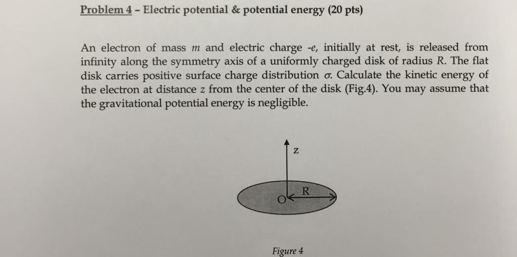 Solved Electric potential & Potential Energy: Please provide | Chegg.com