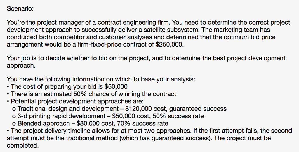 Solved Scenario: You're the project manager of a contract | Chegg.com Solved Scenario: You're the project manager of a contract | Chegg.com