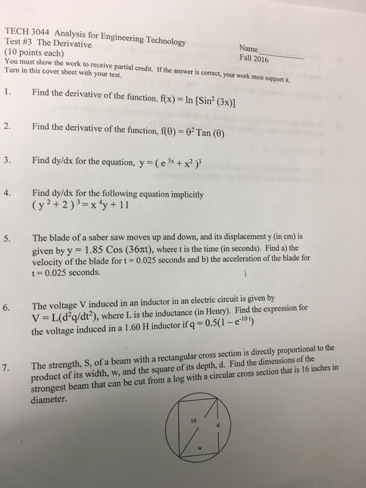 Solved Find the derivative of the functions, f(x) = ln | Chegg.com