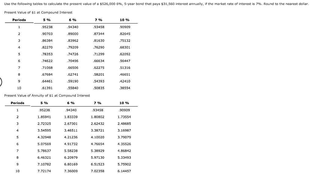 Solved Use the following tables to calculate the present | Chegg.com