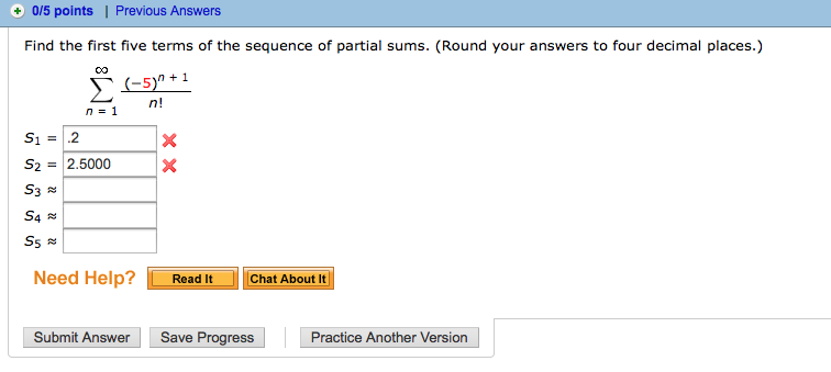 Solved: Find The First Five Terms Of The Sequence Of Parti... | Chegg.com