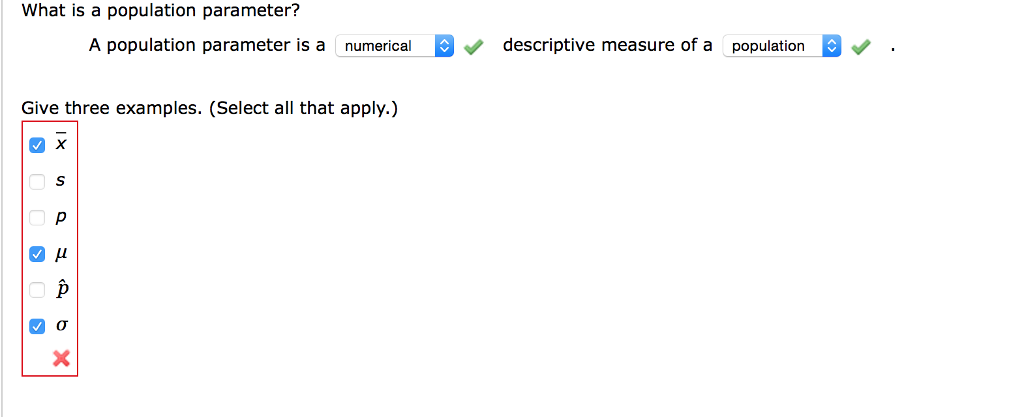 Solved What is a population parameter? A population | Chegg.com