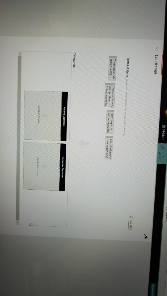 Solved 03/08/18 1st attempt Items (4 items) (Drag and drop | Chegg.com