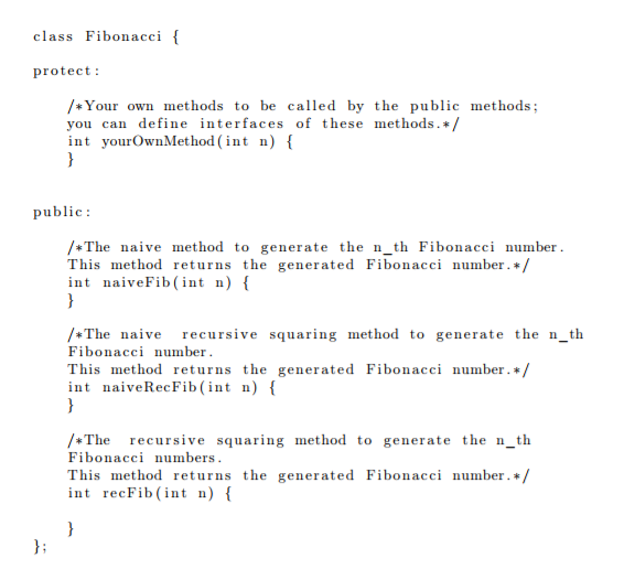 Solved Generate the nth Fibonacci numbers Fn with the naive, | Chegg.com