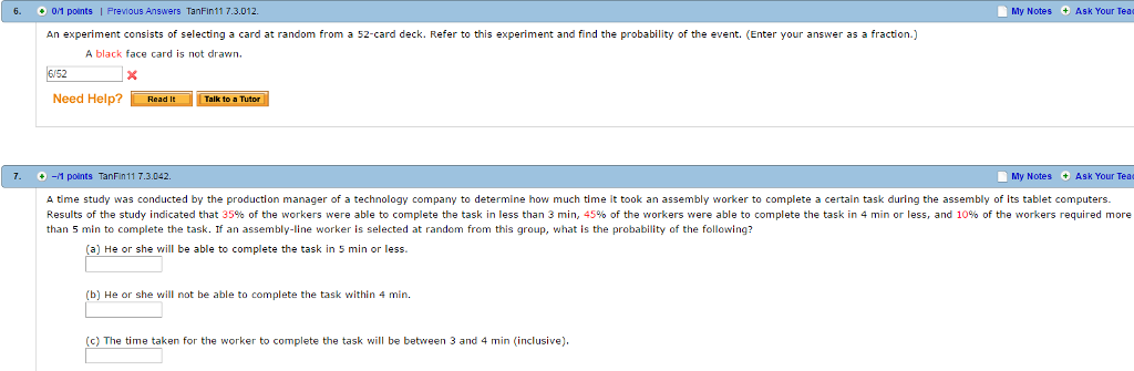 Solved An experiment consists of selecting a card at random | Chegg.com