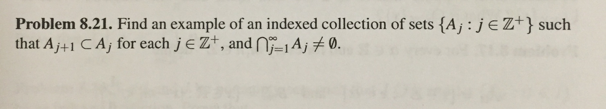 Solved Find an example of an indexed collection of sets | Chegg.com