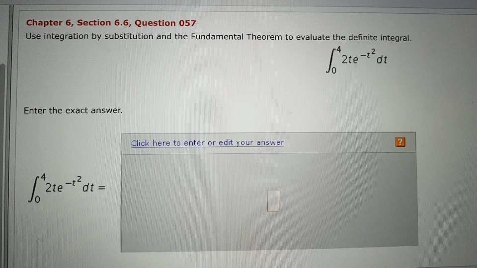 Solved Chapter 6, Section 6.6, Question 057 Use integration | Chegg.com