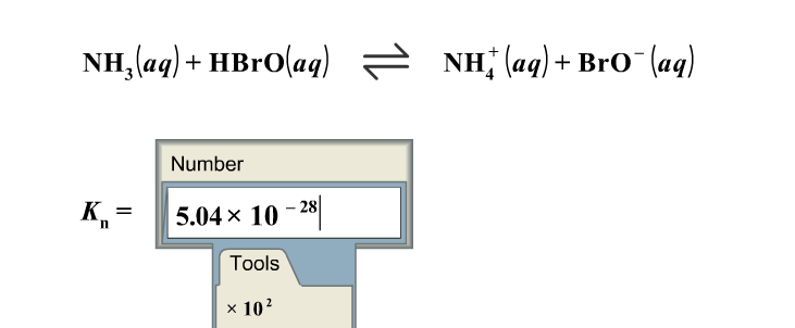Solved The equilibrium constant, K, for a neutralization | Chegg.com