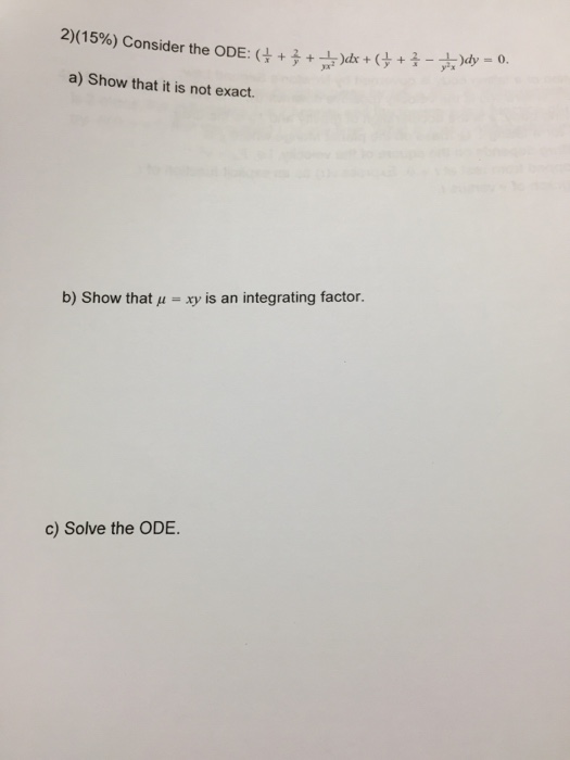 Solved math ODE | Chegg.com