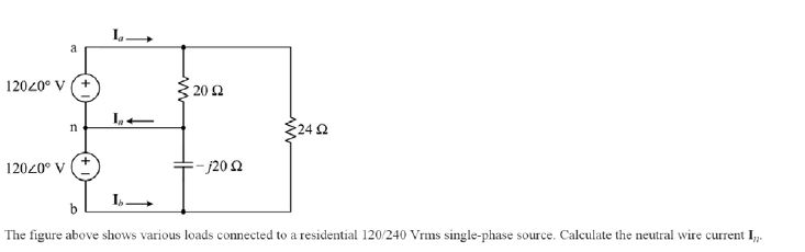 Solved Thy figure above shows various loads connected to a | Chegg.com