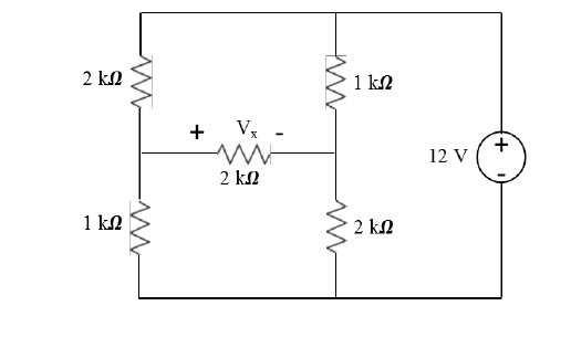 Solved Find Vx using Thevenin's theorem. | Chegg.com