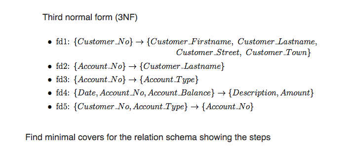Solved Third normal form (3NF) fd 1: { Customer _No} right | Chegg.com