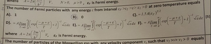 Solved A-2지'h2) where The number of Fermi particles with A). | Chegg.com