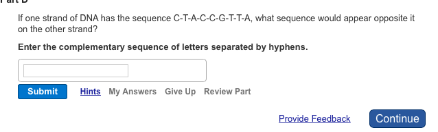 Solved If one strand of DNA has the sequence | Chegg.com