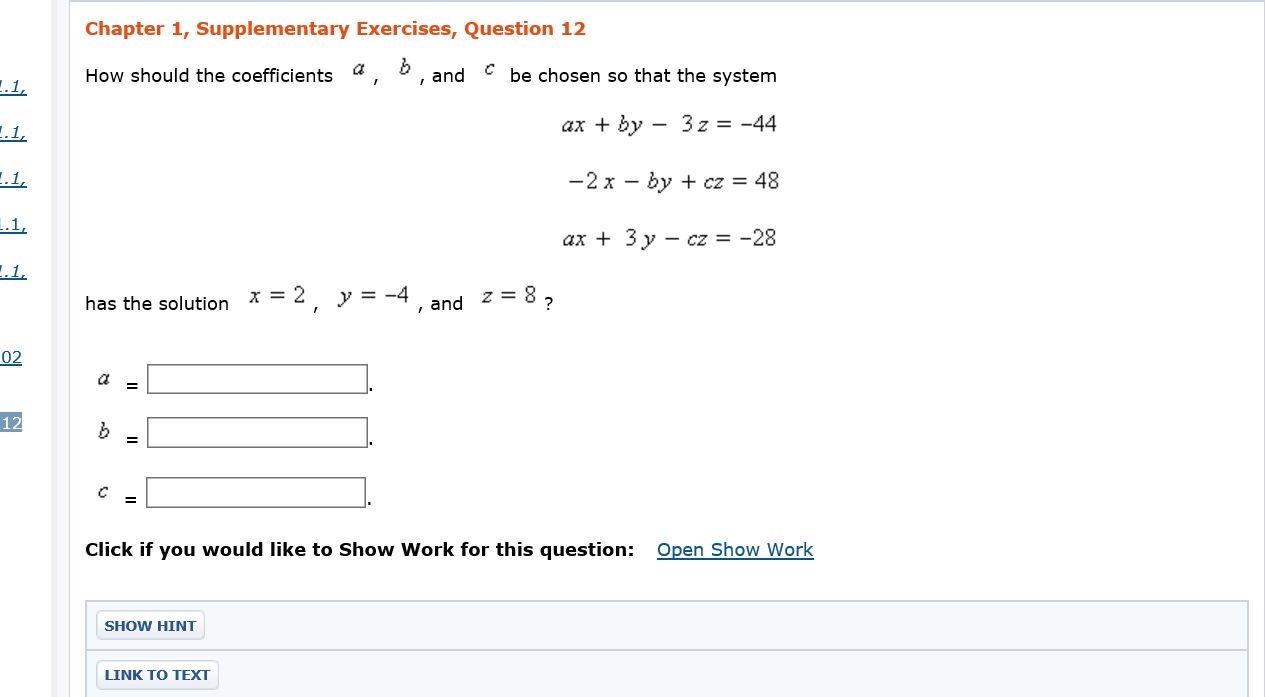 Solved 02 12 Chapter 1, Section 1.1, Question 13b Use | Chegg.com