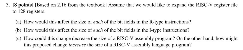 (Solved) : Assume Would Like Expand Mips Register File 128 Registers ... (Solved) : Assume Would Like Expand Mips Register File 128 Registers ...