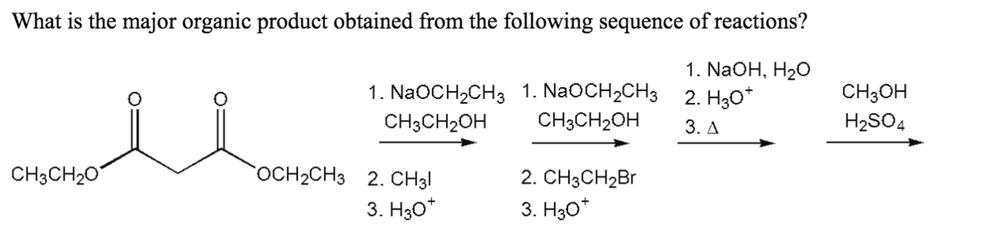 Solved What is the major organic product obtained from the | Chegg.com