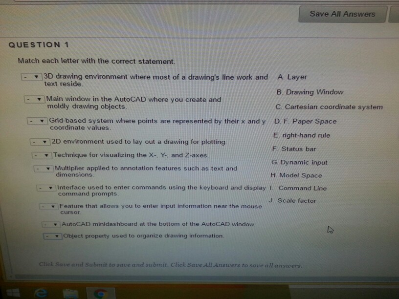 Solved Match each letter with the correct statement. | Chegg.com