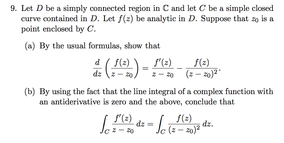 Solved Let D be a simply connected region in C and let C be | Chegg.com