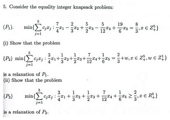 Solved Consider the equality integer equality knapsack | Chegg.com Solved Consider the equality integer equality knapsack | Chegg.com