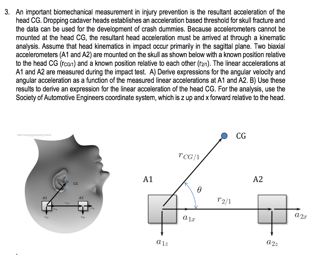 Solved 3. An important biomechanical measurement in injury | Chegg.com