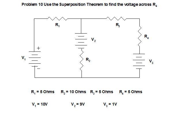 Solved Use the Superposition Theorem to find the voltage | Chegg.com