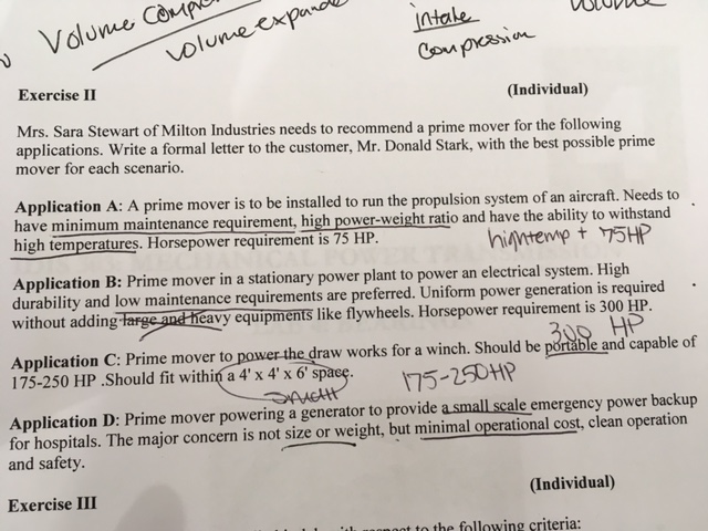 Prime Movers are Diesel engine, Gasoline Engine, | Chegg.com