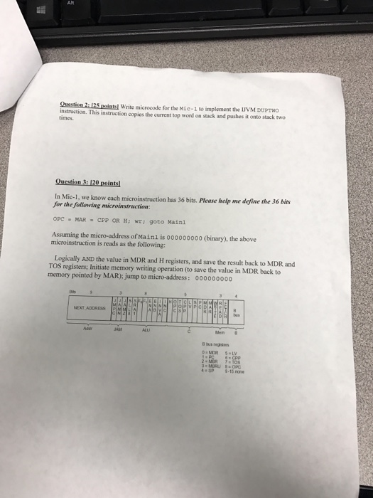 Solved Write microcode for the Mie-1 to implements the UVM | Chegg.com