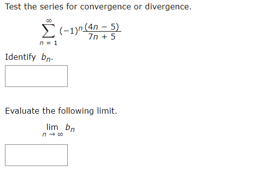 Solved Test the series for convergence or divergence. Σ | Chegg.com