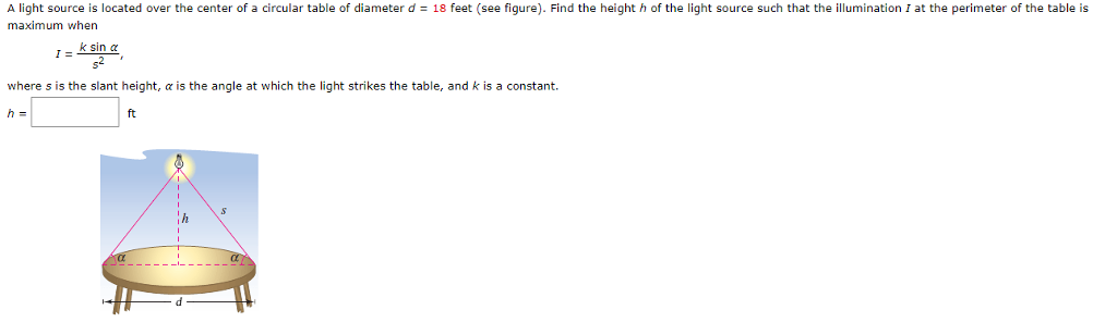 Solved A light source is located over the center of a | Chegg.com