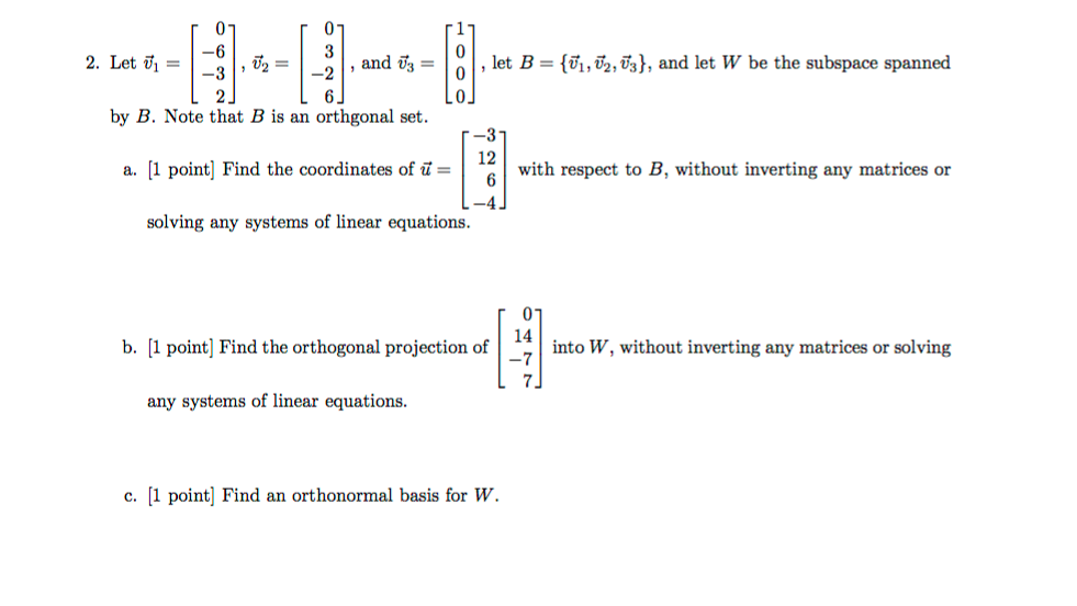 Solved MAT 242 Elementary Linear Algebra Solve the | Chegg.com