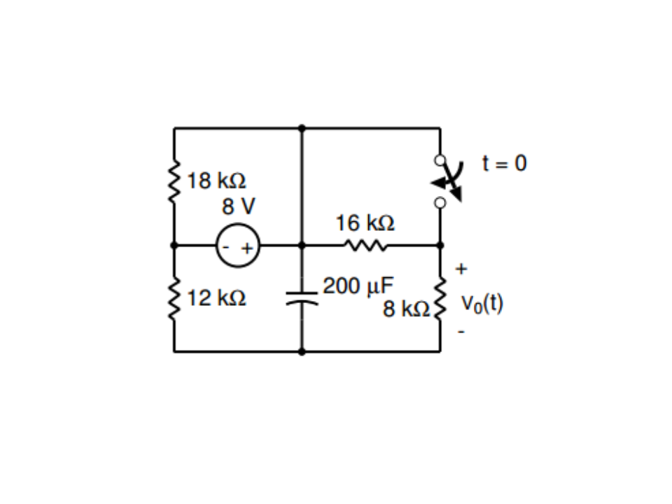 Solved Find v0(t) for all time t in the circuit at right. | Chegg.com