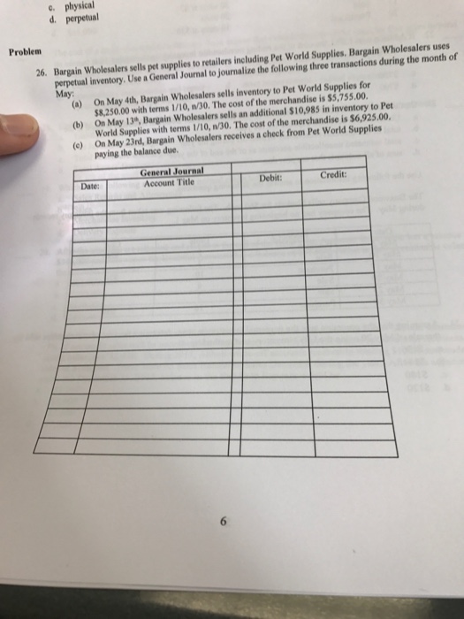 Solved Bargain Wholesalers sells pet supplies to retailers | Chegg.com