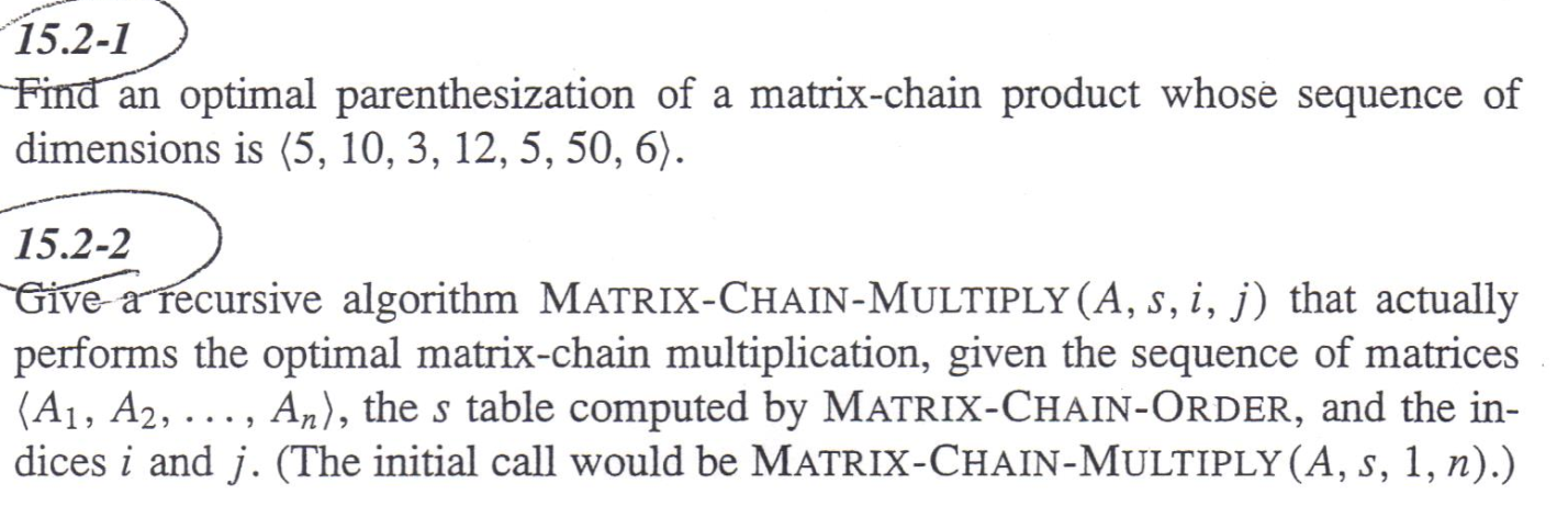 Solved Find an optimal parenthesization of a matrix-chain | Chegg.com