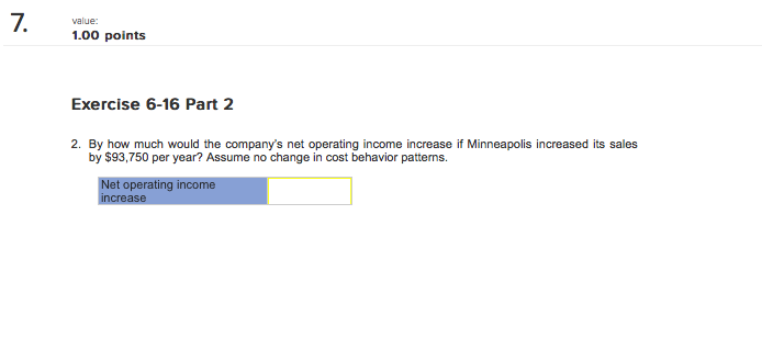 Solved Exercise 6-16 Working with a Segmented Income | Chegg.com