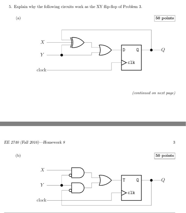 Solved Explain why the following circuits work as the XY | Chegg.com