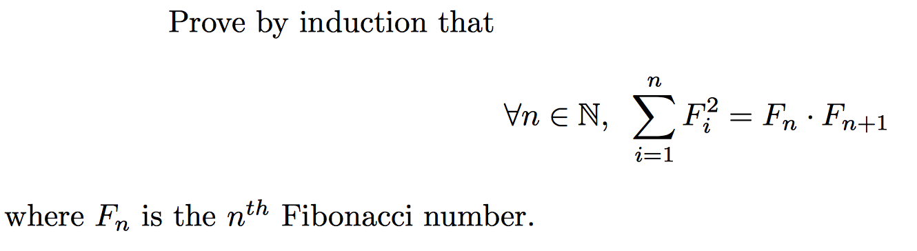 Solved Prove by induction that where Fn is the nth | Chegg.com