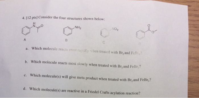 Solved Consider the four structures shown below: Which | Chegg.com