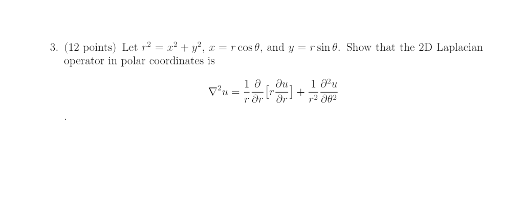 Solved Let r^2 = x^2 + y^2, x = r cos theta, and y = r sin | Chegg.com