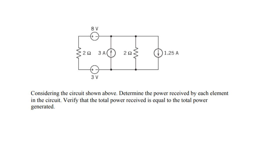 Solved Considering the circuit shown above. Determine the | Chegg.com