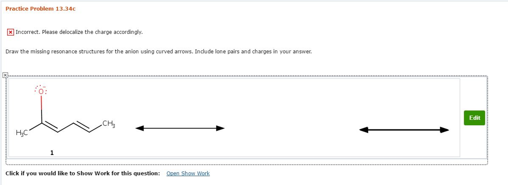 Solved Draw the missing resonance structures for the anion | Chegg.com