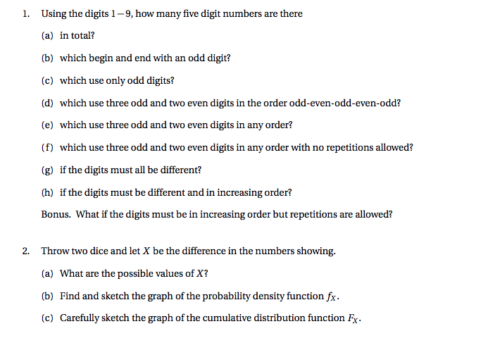 Solved Using the digits 1 9, how many five digit numbers are | Chegg.com