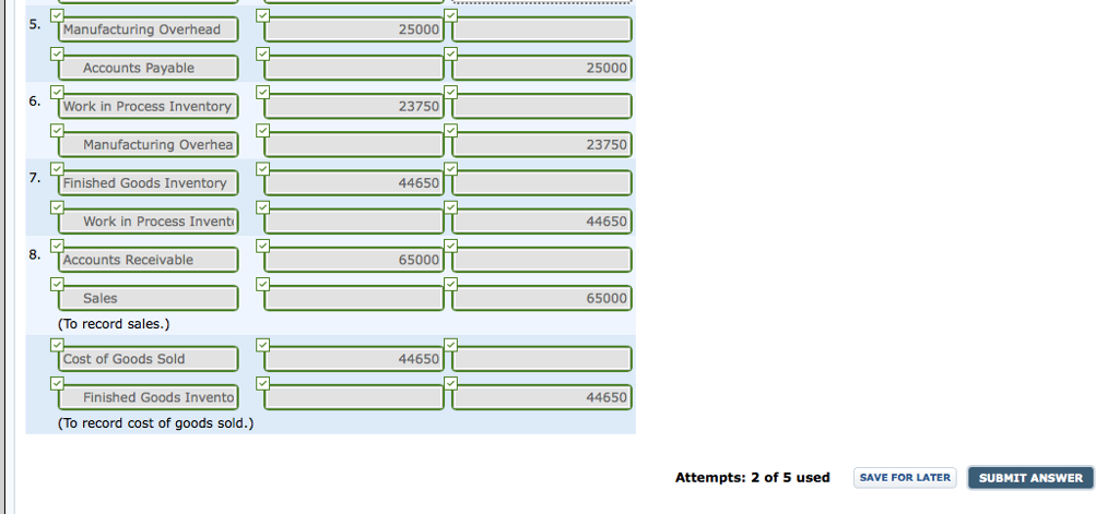 Solved Problem 25-6A (Part Level Submission) Jorgensen | Chegg.com