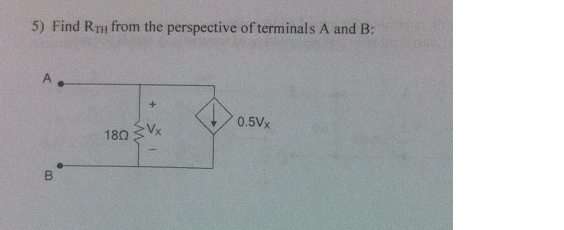 Solved Find RTH from the perspective of terminals A and B: | Chegg.com