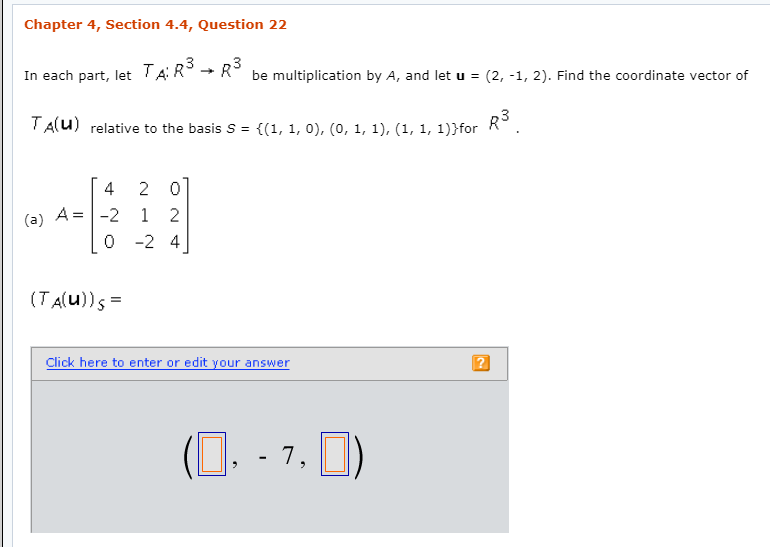 Solved Chapter 4, Section 4.4, Question 22 In each part, let | Chegg.com
