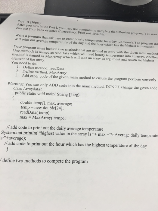 Solved After you turn in the Part 1, you may use computer to | Chegg.com