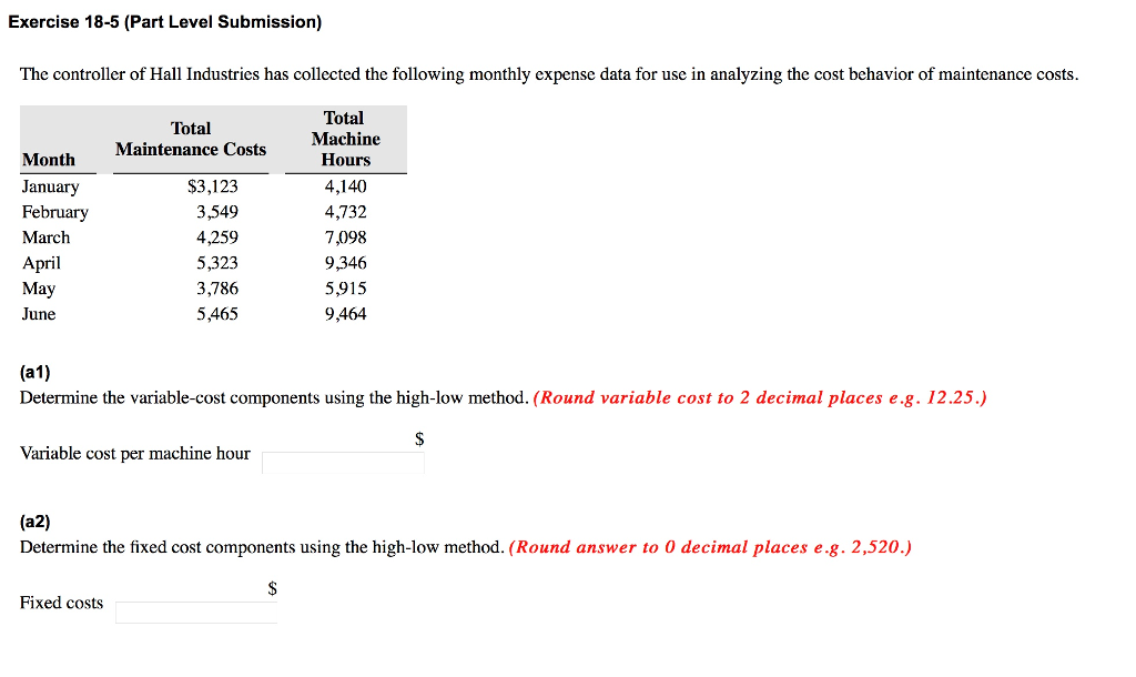 Solved Exercise 18-5 (Part Level Submission) The controller | Chegg.com