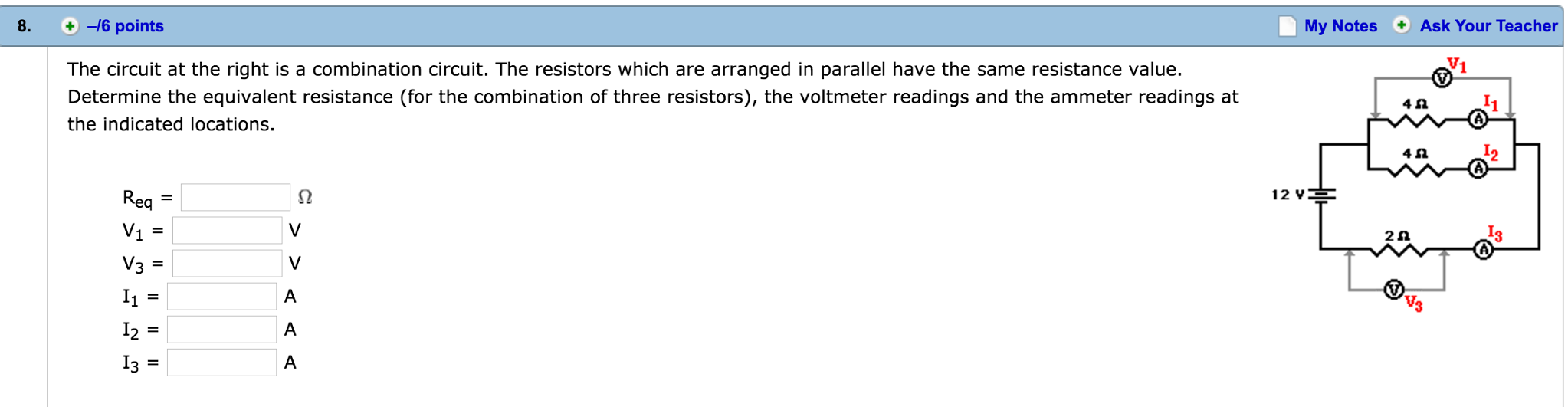 Solved The circuit at the right is a combination circuit. | Chegg.com