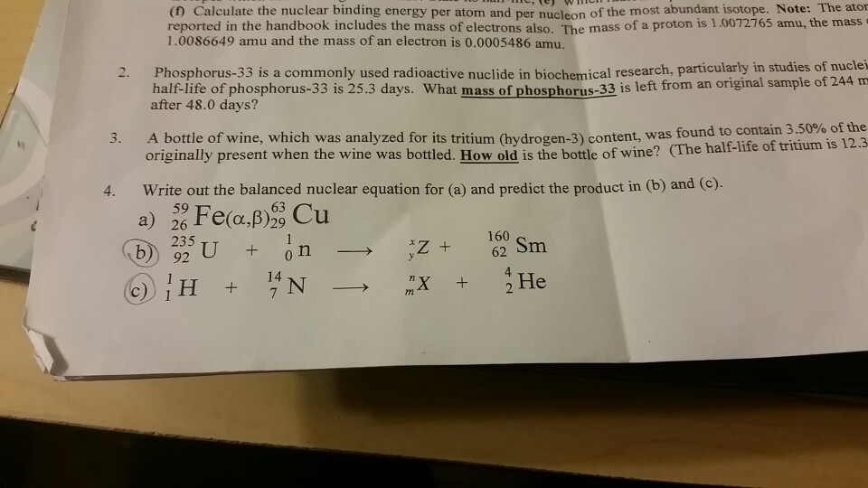 Solved Phosphorus-33 is a commonly used radioactive nuclide | Chegg.com